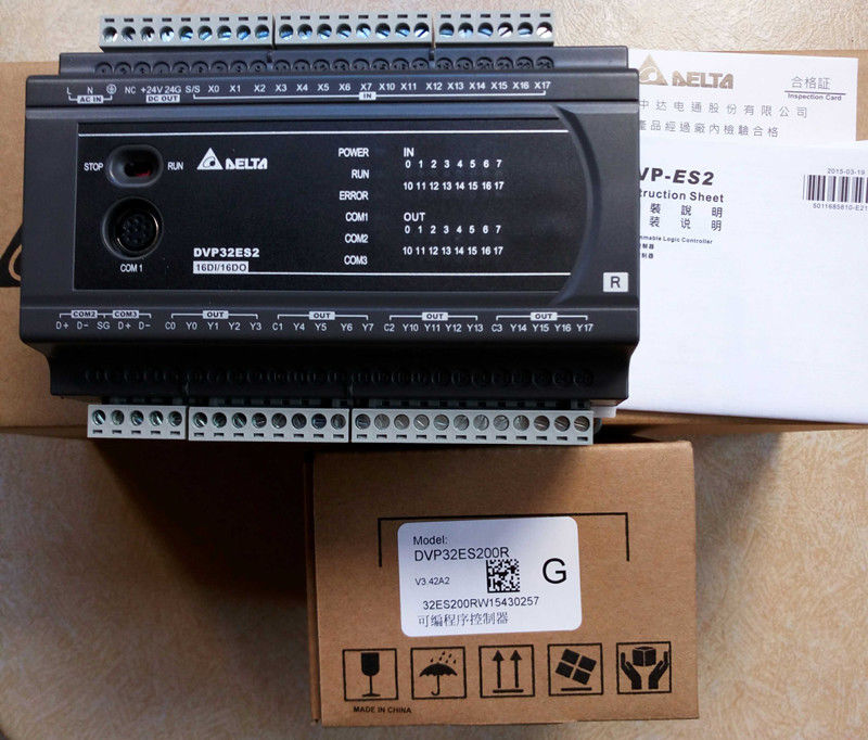 DVP32ES200R Delta ES2 Series Standard PLC DI 16 DO 16 Relay 100-240VAC ...